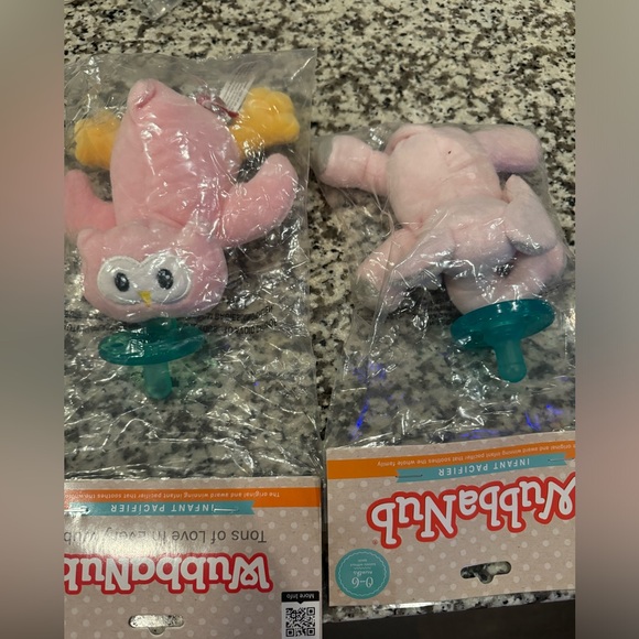 wubbanub | Other | Wubbanub Wubba Nub Pink Elephant Pink Owl | Poshmark